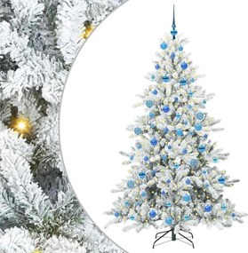 Umělý Skládací Vánoční Strom s stojanem Bílá 180 cm PVC a ocel 3397725