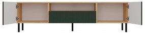 Televizní stolek KAMA SLIM 2D1S artisan/zelená