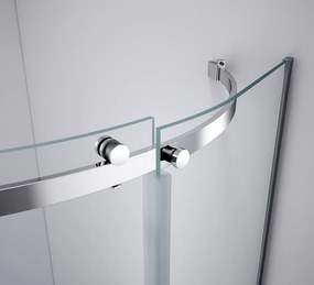 Polysan Polysan, THRON ROUND čtvrtkruhová sprchová zástěna 900x900mm, čiré sklo, pravá, TL2690R-5005