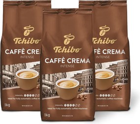 Tchibo - Caffè Crema Intense – 3 x 1 kg zrnkové kávy - Intenzita: 4/6