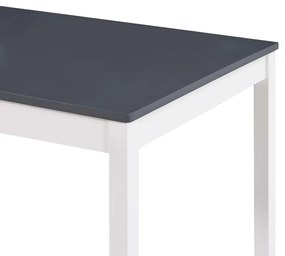 vidaXL Marketos Jídelní stůl bílo-šedý 180 x 90 x 73 cm borové dřevo