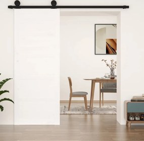 vidaXL Posuvné dveře 80 x 1,8 x 204,5 cm masivní borové dřevo [824614] Barva: Bílá