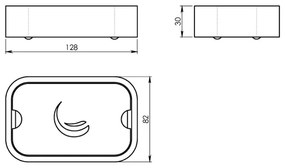 Gedy - Mýdlenka NINFEA černá/bambus