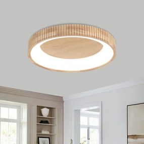 Brilagi - LED Stropní svítidlo FALCON WOOD MODERN LED/40W/230V pr. 60 cm dřevo