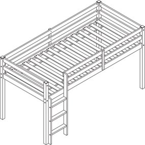 Casarredo - Komfort nábytek Postel patrová BRONY 90x200 cm bílá