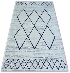 Kusový koberec Sisal COLOR 47272/396 bílý geometrický vzor Rozměr: 160x230 cm
