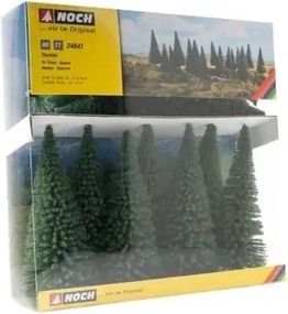 NOCH Jedle sada 16 ks / Měřítko H0, TT / výška 10-14 cm / od 14 let