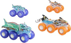 Auto hot wheels monster trucks power smashers tahač a truck 4 ks