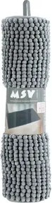 MSV Koupelnová předložka CHENILLE světle šedá / mikrovlákno / protiskl