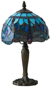 Endon 64088 - Stolní lampa Tiffany DRAGONFLY 1xE14/40W/230V pr. 20 cm