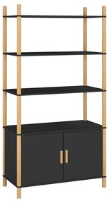 Skříň highboard černá 80x40x153 cm kompozitní dřevo