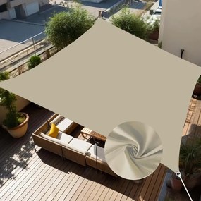 Stínící plachta obdélník 4 x 5 m 10195 hnědá taupe