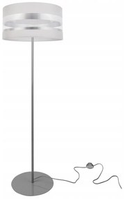 Podlahová lampa INTENSE CHROME, 1x textilní stínítko (výběr ze 6 barev), (výběr ze 3 barev konstrukce), (fi 40cm), O