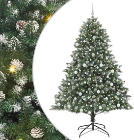 Umělý vánoční stromeček Zelená 210 cm PVC, plast a ocel 3395248