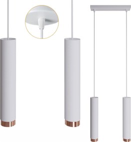Závěsná Lampa Stropní Lustrová Tuba Moderní kovový převis Loft stylová