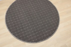 Condor Carpets, AKCE: 80x80 (průměr) kruh cm Kusový koberec Udinese hnědý kruh, hnědá, chodba / předsíň