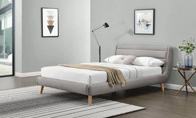 HALMAR Čalouněná postel Elanda 160x200 dvoulůžko - světle šedá
