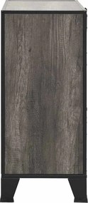 Úložné skříně 2 ks šedé 72 x 36 x 82 cm kov a MDF 3095972