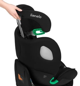 Lionelo - Autosedačka se základ. otočná BRAAM AIR i-Size 40-150 cm Black Carbon