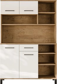 Kredenc příborník VIGO | 119 cm | lancelot/bílá lesk