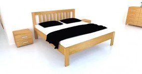 Dřevěná postel z masivu Postelia MIA Dub 160x200 - dubové dvoulůžko o šíři masivu 3,7 cm