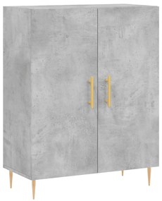 Skříň highboard betonově šedá 69,5x34x180 cm kompozitní dřevo,  3198205