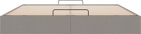 Osmanský rám postele bez matrací taupe 200x200 cm textil 3310907