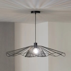 Brilagi - LED Lustr na lanku CERIA WIRE 1xE27/40W/230V pr. 80 cm černá