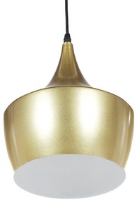 Závěsná lampa kovová zlatá FRASER Beliani