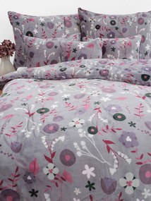 MK Lůžkoviny Francouzské mikroplyšové povlečení Exclusive – Dora šedá