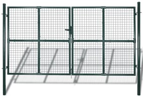 Dvoukřídlá plotová brána práškově lakovaná ocel - Default Title