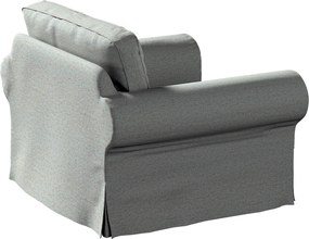 Potah na křeslo IKEA Ektorp barva modrá látka pletený vzor