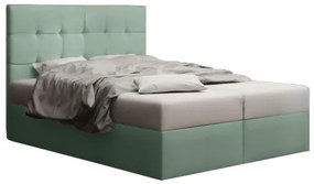 Manželská postel Boxspring 140 cm Duel 2 (mátová) (s matrací a úložným prostorem). 1046447