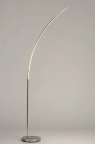 Stojací designová LED lampa se stmívačem Silver Ferdinand