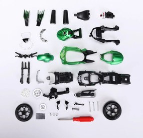 Maisto - Stavebnice – Motocykl Kawasaki Ninja ZX - 14R, 1:12