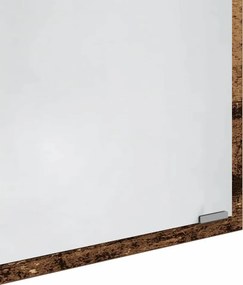 vidaXL LED koupelnové zrcadlo Nástěnný Staré dřevo 40 x 37 x 8.5 cm [875411]