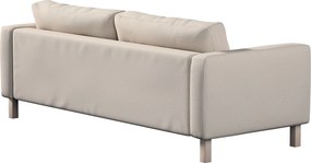 Potah na pohovku IKEA  Karlstad 3-místná, nerozkládací, krátký barva šedá látka pletený vzor