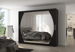 ADRK Furniture Skříň s posuvnými dveřmi a zrcadlem CAMBE 250 ADRK-SW-CAM-B-250
