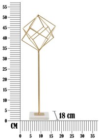 Soška ve zlatém dekoru Mauro Ferretti Cube
