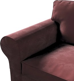 Potah na pohovku IKEA Ektorp 2-místná rozkládací  NOVÝ MODEL 2012 barva červená látka lesklé, sametová