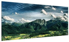 Obraz horské krajiny (100x40 cm)