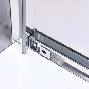 BPS-koupelny Obdélníkový sprchový kout HYD-OK103C 120x80 chrom/transparent + vanička HYD-OSV-ST03C černá