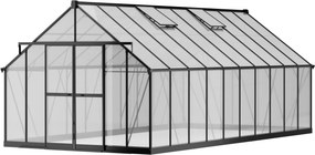 Skleník 245 x 305 x 606 cm, zesílená konstrukce, polykarbonát 6 mm