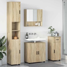 Sada koupelnového nábytku 4 ks Sonoma dub 61 x 35 x 64 cm 3392975