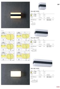 Redo 90330 - LED Venkovní nástěnné svítidlo KODIAK LED/12W/230V IP65 bílá/černá