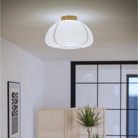 Eglo 44063 - Stropní svítidlo SUMMERHILL 1xE27/40W/230V pr. 40 cm bílá/béžová