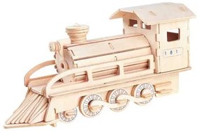 Woodcraft construction kit Woodcraft Dřevěné 3D puzzle Lokomotiva
