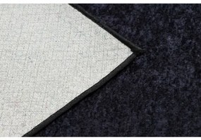 Dywany Luszczow Dětský kusový koberec MIRO 52025.802 pratelný  Mramor, geometrická protiskluz, černý Rozměr koberce: 80 x 150 cm