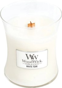Svíčka Core WoodWick White Teak velké