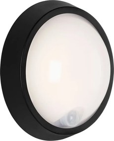 BRILO 3352015 LED venkovní svítidlo s čidlem, pr. 17 cm, 12 W, černá (starý kód: BRILO 3352-015) - BRILO